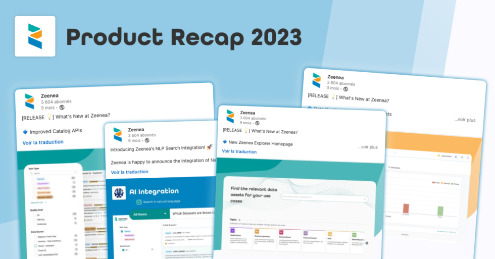Zeenea Product Recap: A look back at 2023